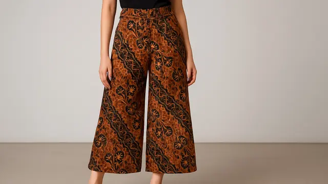 Fashion Kekinian, Ini 7 Contoh Model Celana Batik Kulot, Jadi Inspirasi ...